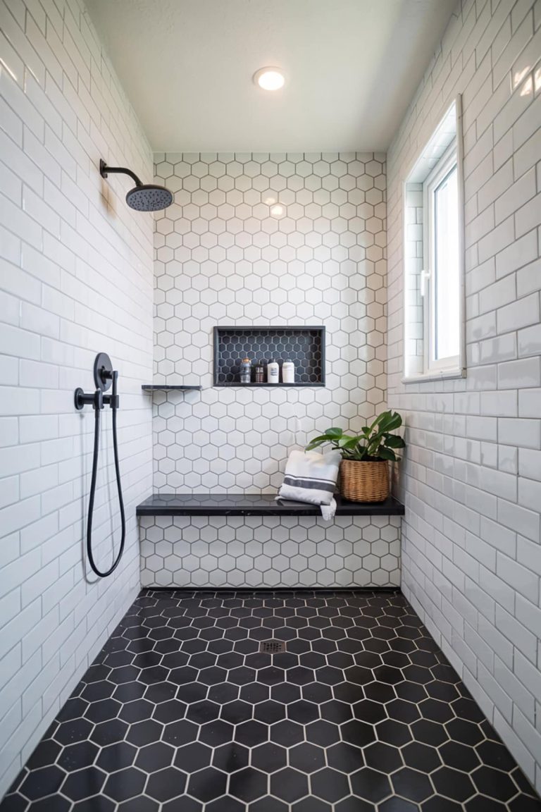 42 Walk In Shower With Bench Ideas For Inspiration
