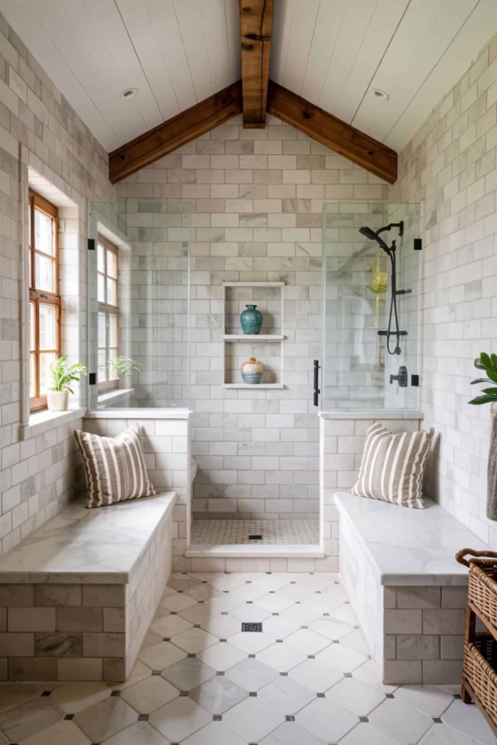 42 Walk In Shower With Bench Ideas For Inspiration