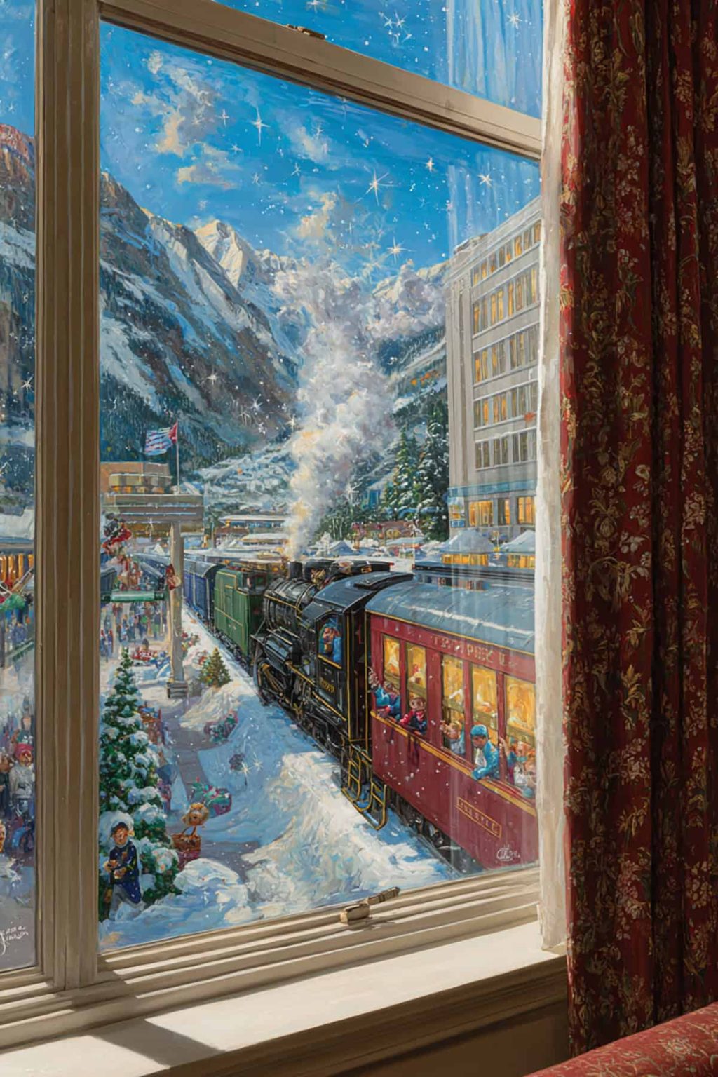 30 Easy & Fun Christmas Window Painting Ideas