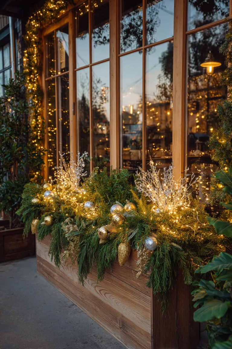 24 Prettiest Christmas Window Box Ideas You’ll See This Season