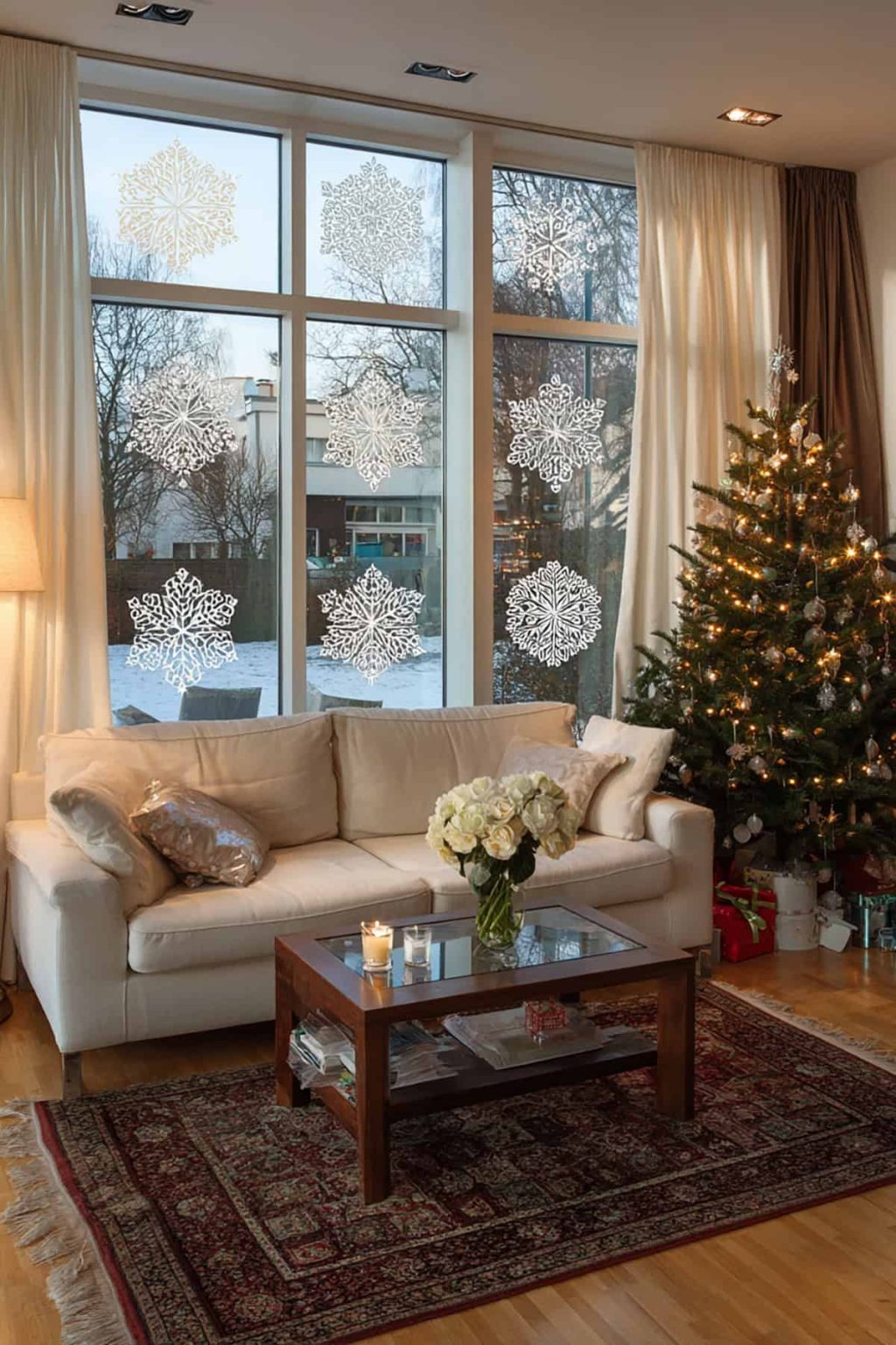 37 Charming Small Living Room Christmas Decor Ideas
