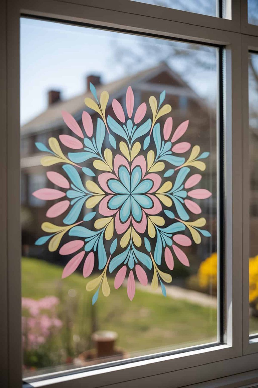 33 Cool & Fun Spring Window Painting Ideas