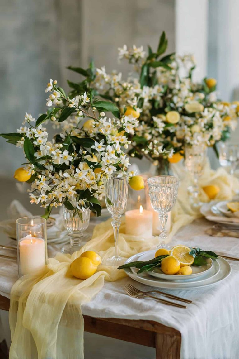 27 Fresh and Fun Lemon Table Decor Ideas