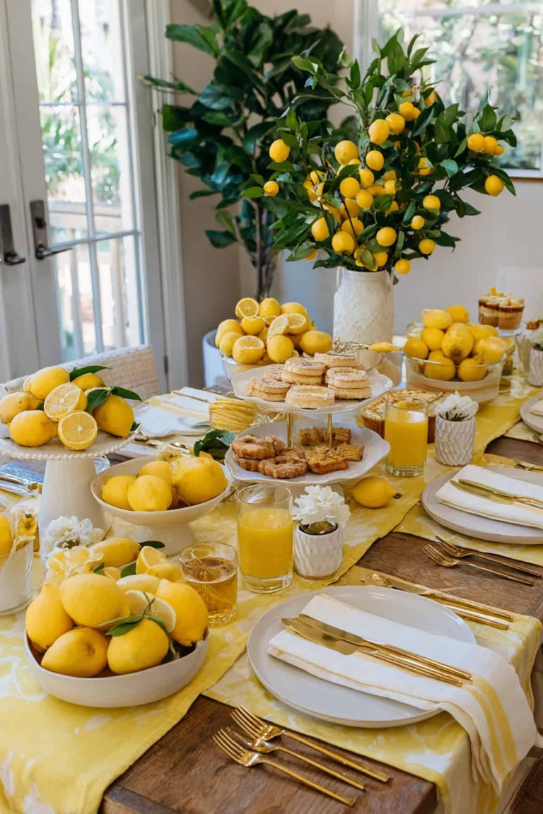 27 Fresh and Fun Lemon Table Decor Ideas