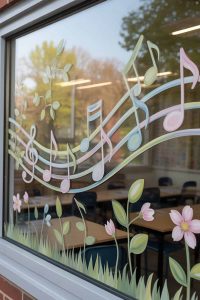33 Cool & Fun Spring Window Painting Ideas